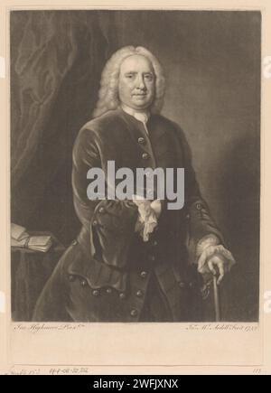 Portret van Samuel Richardson, James McArdell, after Joseph Highmore ...