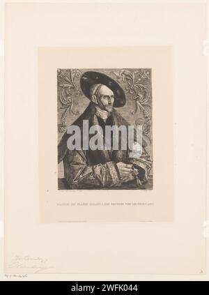 Portrait van Peter von Halm, Karl Stauffer, 1895 print paper etching ...