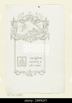 Book illustration with passion show, c. 1647 - c. 1714 print At the top ...