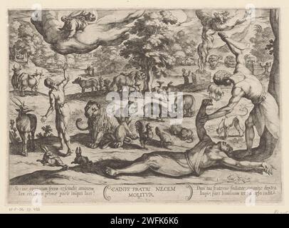 Cain kills Abel, Antonio Tempesta, 1613 print Cain kills his brother ...