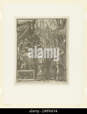 Mucius Steekt Zijn hand in a het vuur, Antonio da trento, after ...