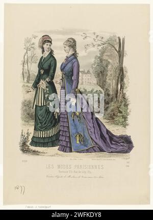 Les Modes Parisiennes, 1877, No. 1748: Specialty of costumes (...), E ...