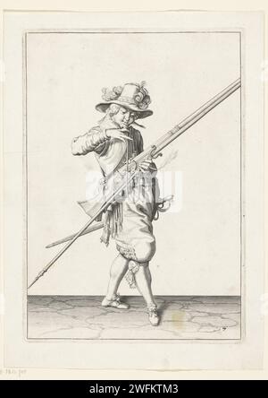 Soldier who holds his musket with his right hand upright (no. 32), ca ...