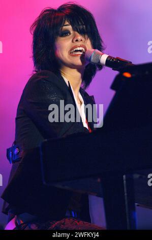 Milan Italy 2006-04-24 : Dolcenera, Italian singer, during the live ...