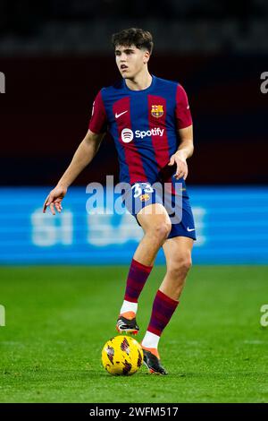 Barcelona, Spain. 31st Jan, 2024. Pau Curbasi of FC Barcelona during ...