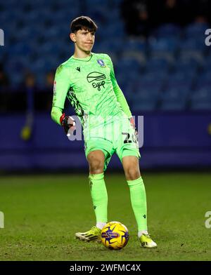 James Beadle of Sheffield Wednesday during the warm up before ahead of ...