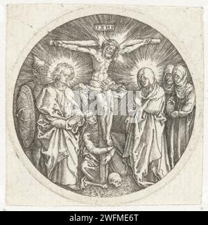De Kruisiging, Albrecht Dürer, 1521 - 1525 print Christ on the cross with many bystanders. On ...