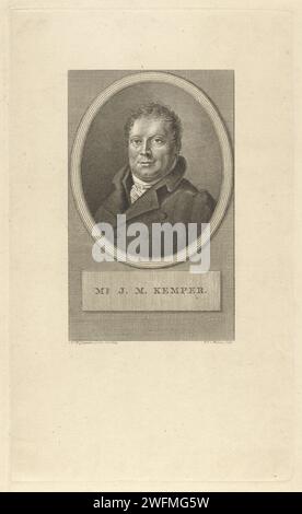 Portrait of Joan Melchior Kemper. Portrait of the lawyer and statesman ...