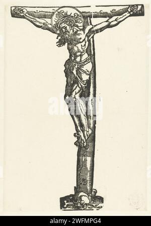 Crucifixion, Anonymous, After Albrecht Dürer, 1480 - 1520 print Christ on the cross, between ...
