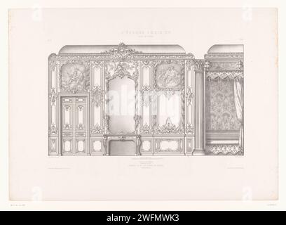 Wand in the room of the princess of Rohan in Hôtel de Soubise, Alphonse ...