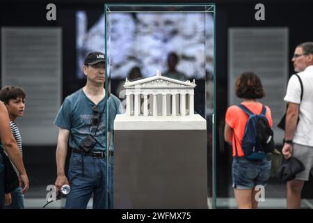 Acropolis Museum: Parthenon scale model. Athens. Greece Stock Photo - Alamy