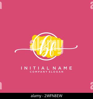 BF Initial handwriting logo with circle Stock Vector Image & Art - Alamy