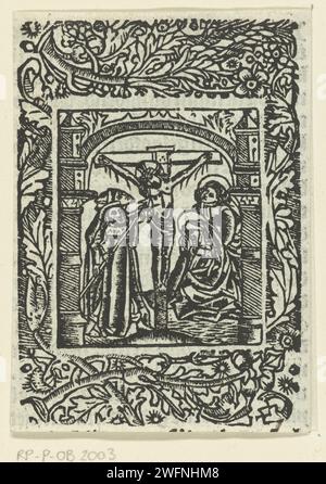 Longinus stabs the crucified Christ with a lance, print maker: Jean ...