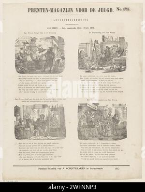 The painter in the studio, sheet 4 to "Scenes from daily life" by P. A ...