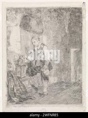 Cipier, David van der Kellen (1827-1895), 1837 - 1885 print In a ...