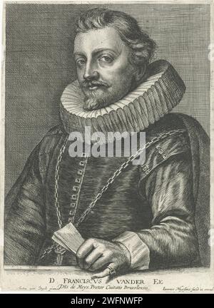 . Portrait of Franciscus van der Ee, Amman (Baljuw) of Brussels. A ring ...