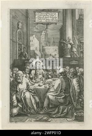 Last Supper; The passion. Christ uses the last supper with his disciples Stock Photo - Alamy