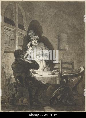 Meal in Emmaus, Arnold Houbraken, After Rembrandt van Rijn, 1670 - 1719 ...