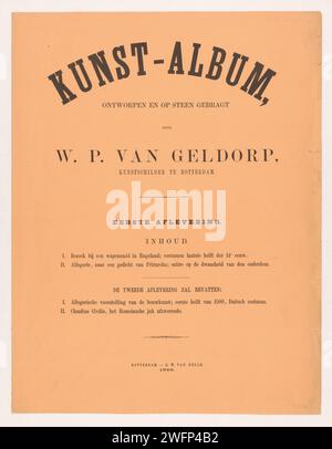 Cover for art album by W. P. van Geldorp First episode 1873, Wilhelmus ...