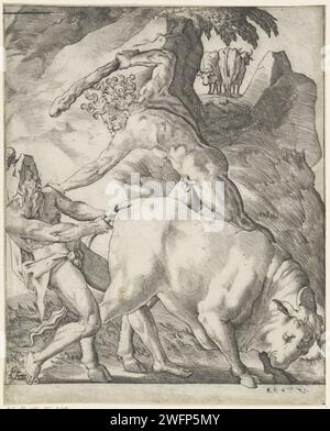 Hercules Vecht Met Cacus, Giovanni Jacopo Caraglio, Florentine Red ...