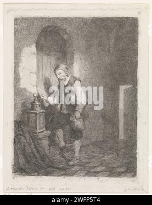 Cipier, David van der Kellen (1827-1895), 1837 - 1882 print In a ...