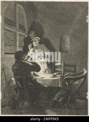 Meal in Emmaus, Arnold Houbraken, After Rembrandt van Rijn, 1670 - 1719 ...