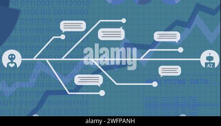 Image of ai data processing with ai icons Stock Photo - Alamy