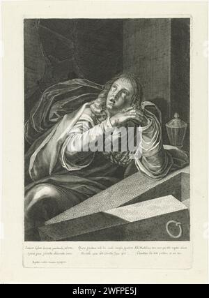 Maria Magdalena Bij het Graf van Christ, Giles Sadeler (2), 1624 - c ...
