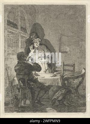 Meal in Emmaus, Arnold Houbraken, After Rembrandt van Rijn, 1670 - 1719 ...