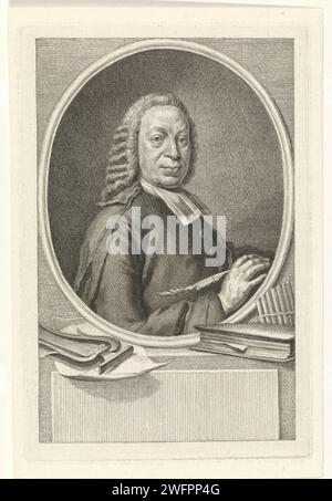 . Bust to the right of Rutger Schutte in an oval. The portrait rests on ...