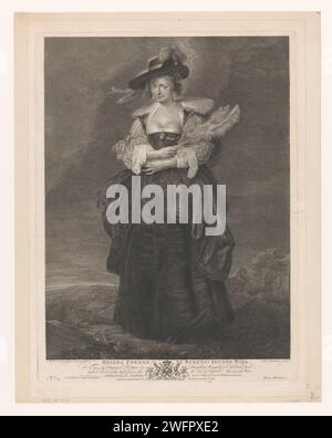 Portret van Hélène Fourment, Thomas Chambars, after Richard Earlom ...