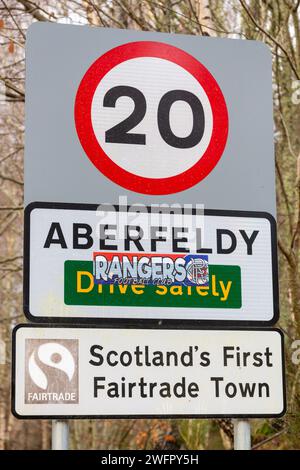 Aberfeldy Town Perthshire Stock Photo - Alamy