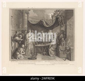 Marriage of Moses and Zipporah, print maker: Benoît Audran (I), after ...