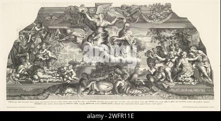 Vault decoration from Pallazzo Barberini, Anonymous, After Pietro da ...
