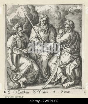 H. Paulus van Tarsus, Anonymous, After Hieronymus Wierix, After Jan Ditmaer, After Maerten de ...