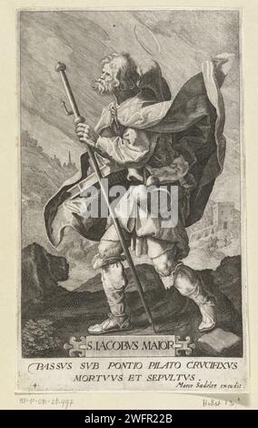Apostle Jakobus the Multiple (Jacobus Maior), Jacob Toorenvliet, 1651 ...