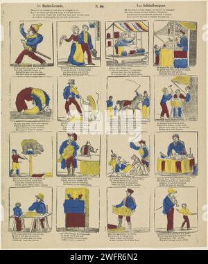 De Buitenkermis / Les acrobanques, 1800 - 1833 print Leaf with 16 ...