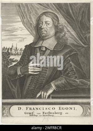 Portrait of Frans Egon, count of Fürstenberg, Christiaan Hagen, c. 1635 ...