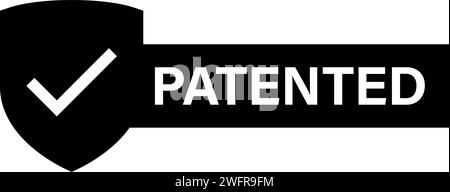 Patented icon symbol basic simple design Stock Vector Image & Art - Alamy