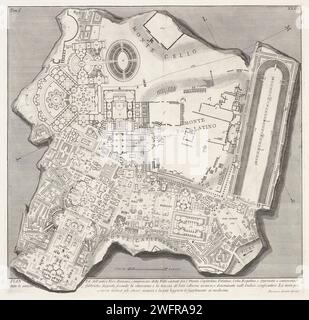 A map of the Forum Romanum, an ancient Roman site that was the heart of ...