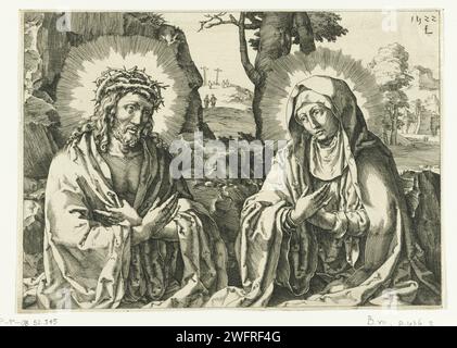 Christ as husband of sorrows and Mary as Mater Dolorosa., Pierre Daret ...