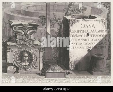 Mausoleum van Augustus te Rome, Giovanni Battista Piranesi, c. 1756 - c ...