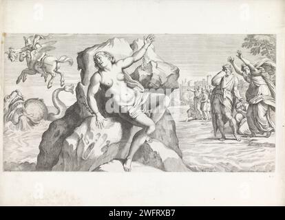 Perseus in Andromeda, 1656 print Andromeda, the daughter of an ...