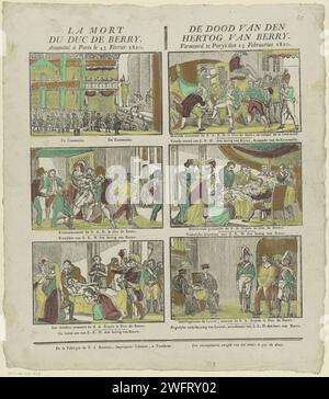 Karel Ferdinand van Berry on his deathbed, Abraham Girardet, After Jean ...