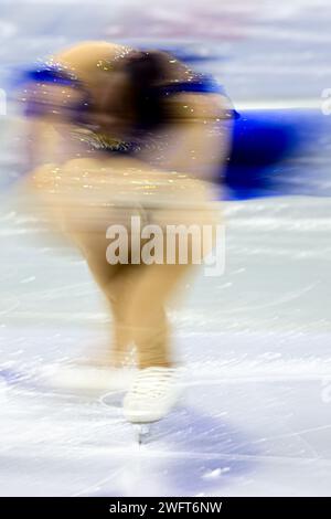 Amanda HSU (TPE), during Women Short Program, at the ISU Four ...