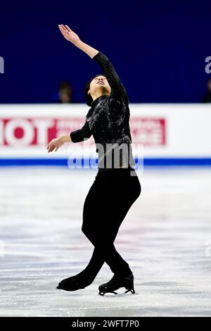 Fang-Yi LIN (TPE), during Men Short Program, at the ISU Four Continents ...
