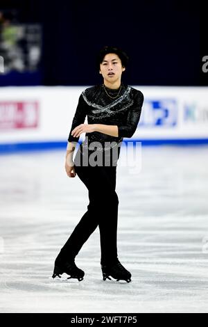 Fang-Yi LIN (TPE), during Men Short Program, at the ISU Four Continents ...