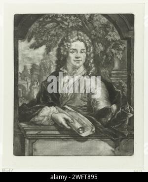 Portrait of Isaac de Moucheron, Arnoud van Halen, 1744 print The ...