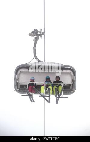 Ski centre Ricky in Orlicke mountains, Rychnov region, Czech Republic ...