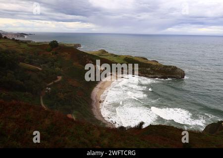 View on the Ballota beach located in the autonomous community of ...